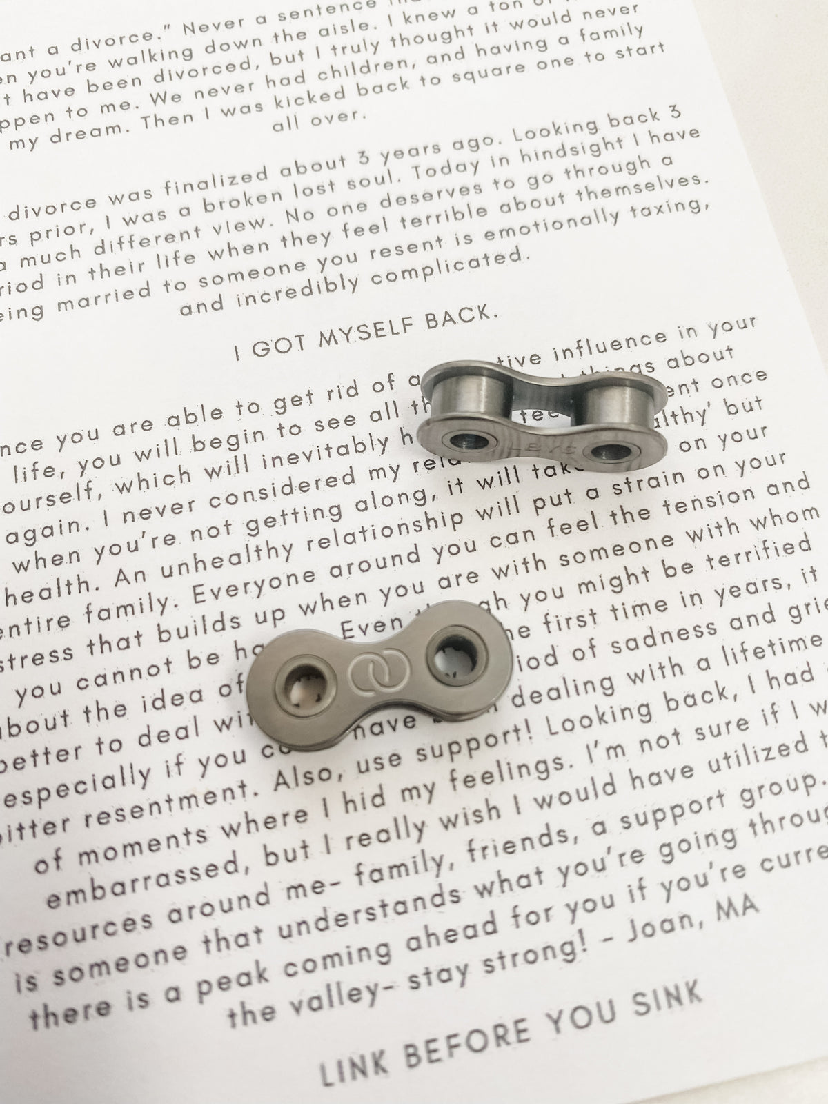 Joan, MA | Link Before You Sink