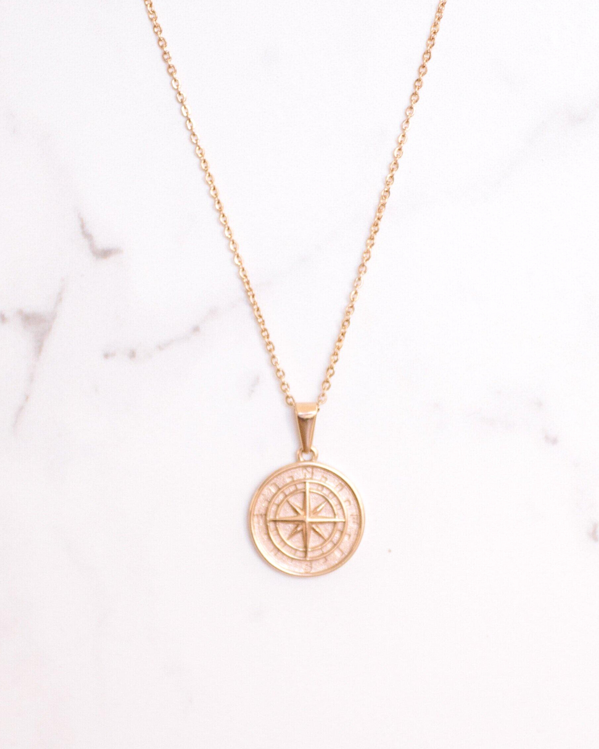 Custom Compass Necklace | Link Before You Sink